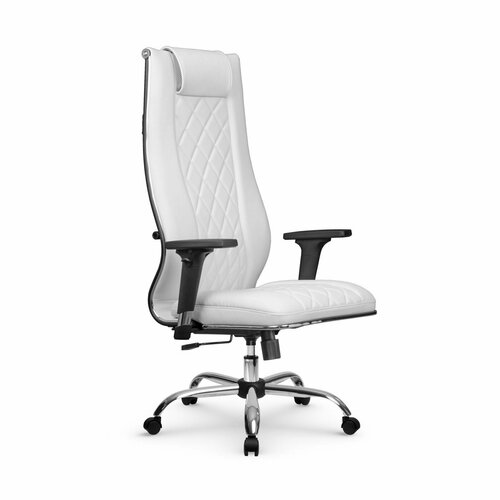 Компьютерное офисное кресло Metta L 1m 50М/2D MPES, Топган, осн. 17833, Белое