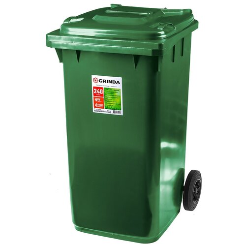 GRINDA МК-240, 240 л, 730 х 580 х 1060 мм, мусорный контейнер (3840-24)