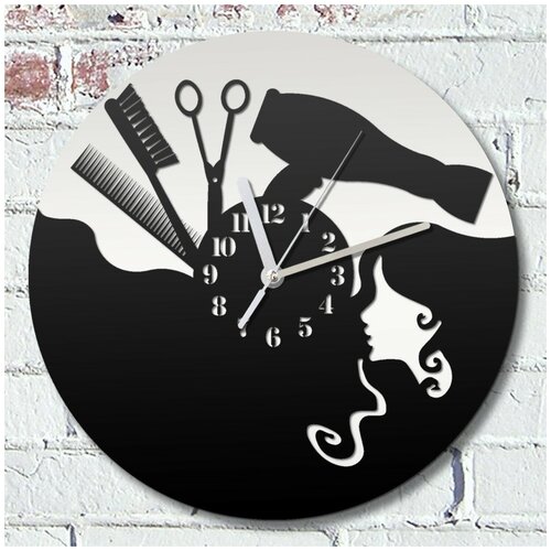 Настенные часы салон красоты парикмахерская бьюти - 805