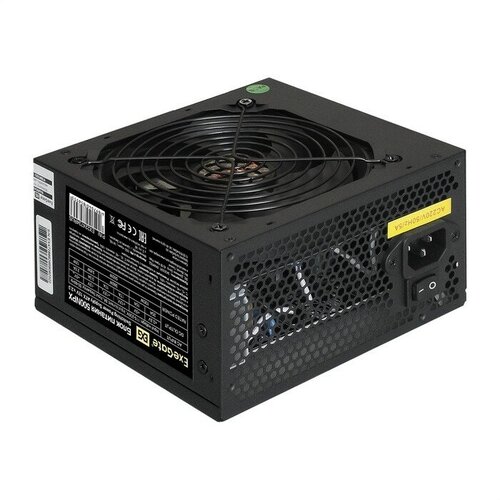 EXEGATE Блок питания EX224734RUS-PC Блок питания 500W 500NPX ATX, PC, 12cm fan, 24pin, 4pin, PCIe, 3xSATA, 2xIDE, black, кабель 220V в комплекте