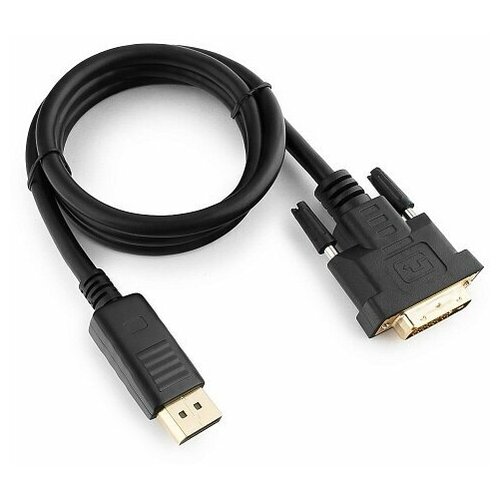 Кабель DisplayPort->DVI Cablexpert CC-DPM-DVIM-1M, 1м, 20M/25M, черный, экран, пакет