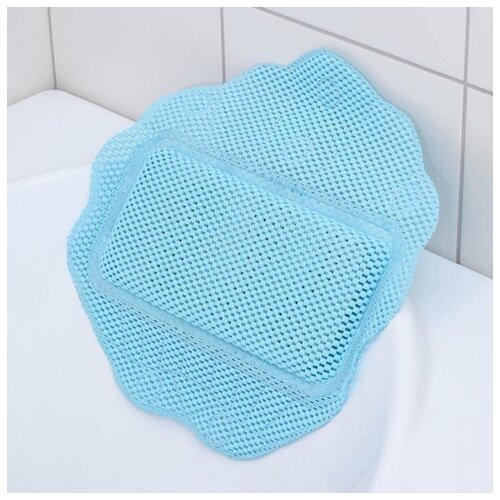 Подушка для ванны с присосками «Лотос», 33?33 см, цвет микс