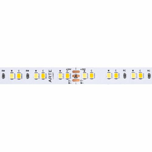 Светодиодная лента 24V 12W/m mix 2700-6000К 5м Arte Lamp TAPE A2414010-01-mix