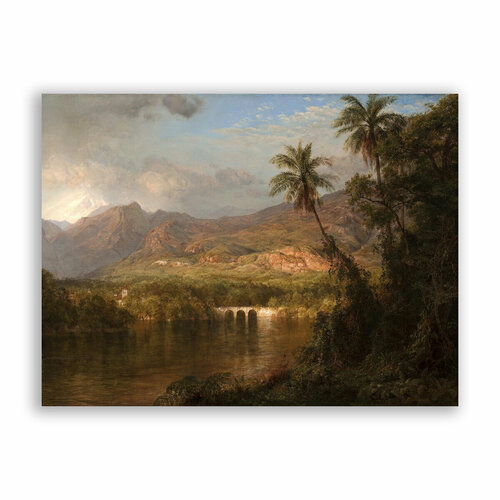 Картина на холсте, репродукция / Фредерик Эдвин Чёрч - South American Landscape / Размер 60 x 80 см