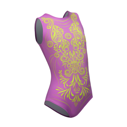 Купальник для гимнастики и танцев SKAT, размер 30/110, фиолетовый