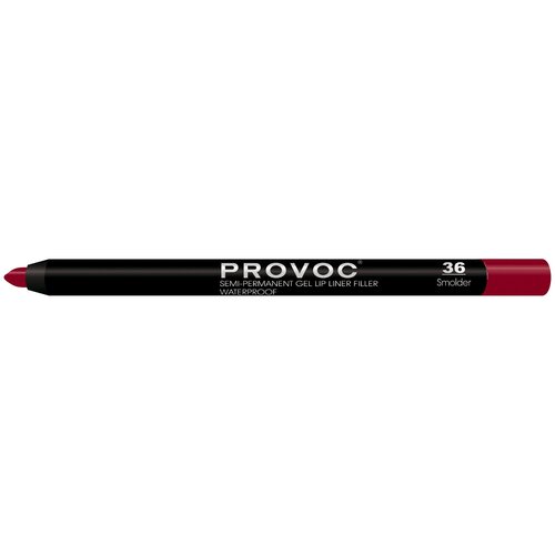 Provoc гелевая подводка в карандаше для губ Semi-Permanent Gel Lip Liner, 36 smolder