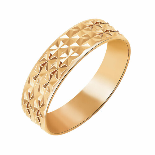 Кольцо обручальное Яхонт, золото, 585 проба, размер 15