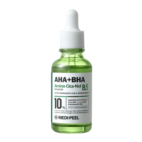 Сыворотка с кислотами 10% для чувствительной кожи MEDI-PEEL AHA BHA Amino Cica-Nol B5 Ampoule, 30 мл