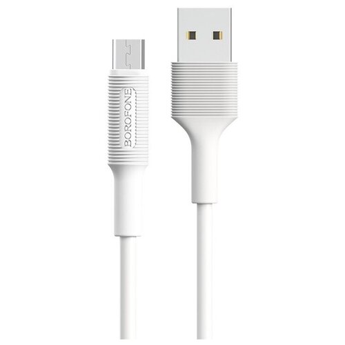 Кабель Borofone USB - microUSB EzSync (BX1), 1 м, 1 шт., белый