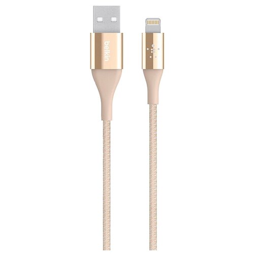 Кабель Belkin MIXIT DuraTek USB - Lightning MFI (F8J207bt04), 1.2 м, gold