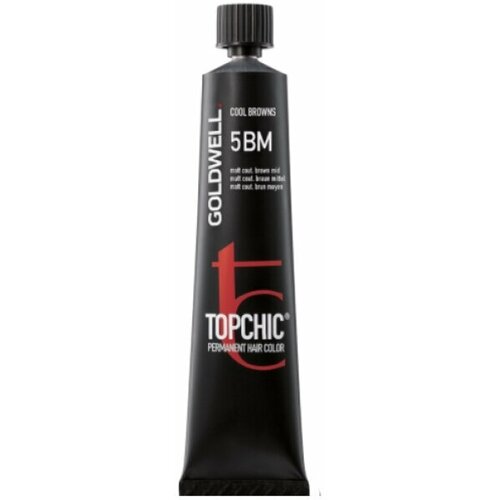 Goldwell Topchic стойкая крем-краска для волос, 5BM средне-коричневый матовый, 60 мл