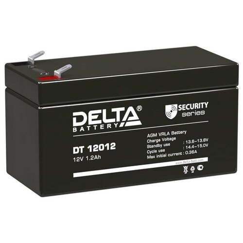 Аккумулятор 12В 1.2А. ч Delta DT 12012 (3шт. в упак.)