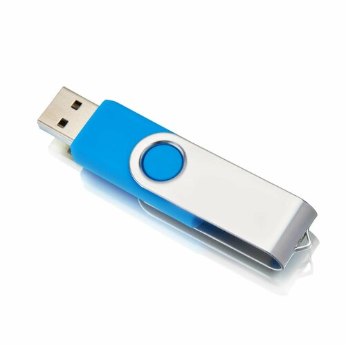 USB флешка, USB flash-накопитель, Флешка Twist, 64 Гб, голубая, арт. F01 USB 2.0