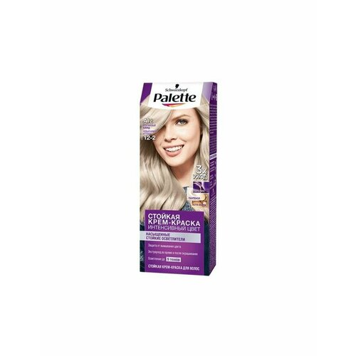 Palette Крем-краска стойкая для волос Intensive Color 12-2 Платиновый блонд, 110 мл, 1 шт