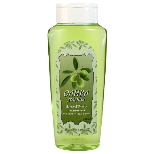 Новая Заря шампунь Олива зеленая питательный для всех типов волос, 420 мл