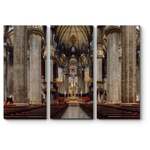 Модульная картина Внутри Миланского собора180x129