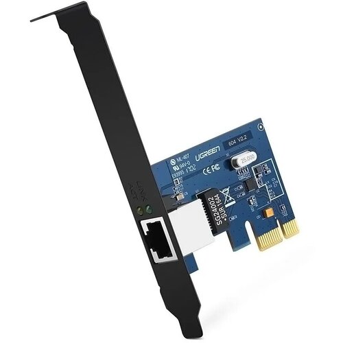 UGREEN US230 (30771) Gigabit 10/100/1000Mbps PCI Express Network Adapter - Black 30771_Адаптер UGREEN US230 (30771) Gigabit 10/100/1000Mbps PCI Expre
