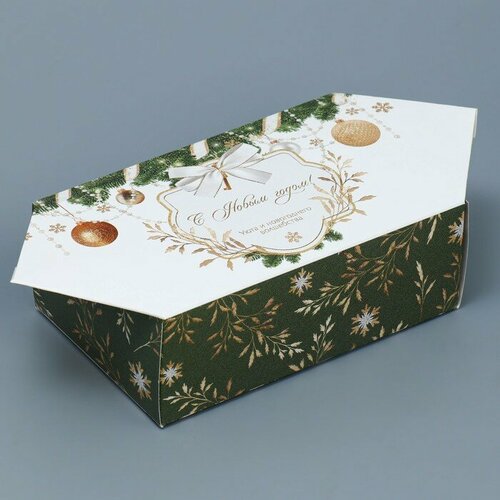 Сборная коробка‒конфета «Золото», 9,3 × 14,6 × 5,3 см (5 шт)
