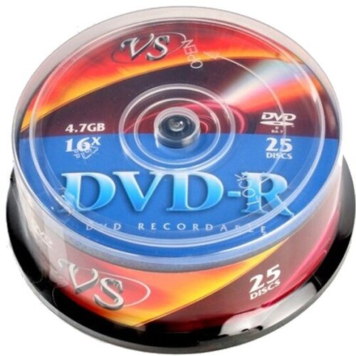Диск VS DVD-R 4, 7 GB 16x CB/25