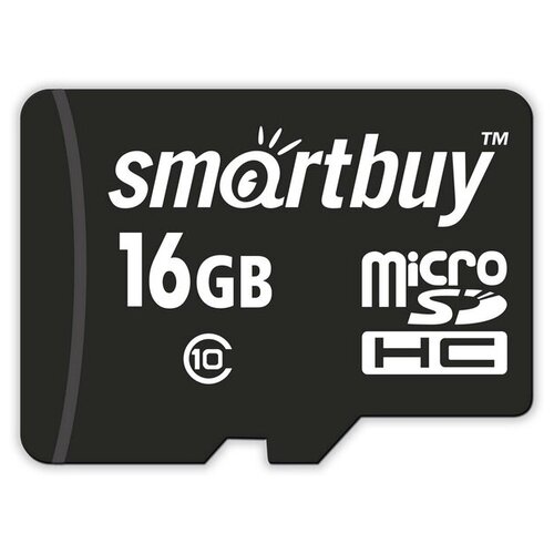 Карта памяти SmartBuy microSDHC 16 ГБ Class 10, A1, R/W 30/15 МБ/с, 1 шт., черный