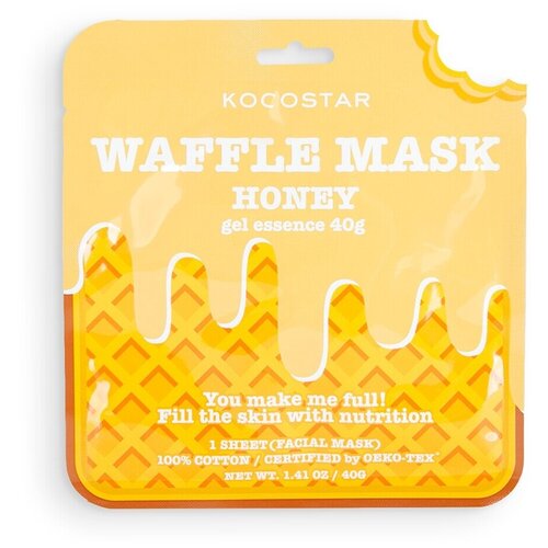 Kocostar Маска Waffle Mask Honey питательная, 38 г