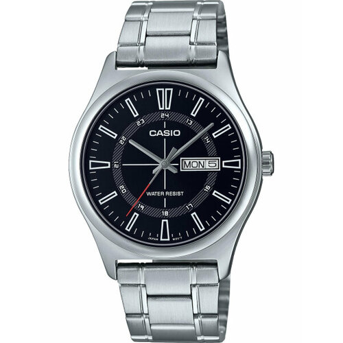Наручные часы CASIO Collection Наручные часы Casio MTP-V006D-1CUDF, черный, серебряный