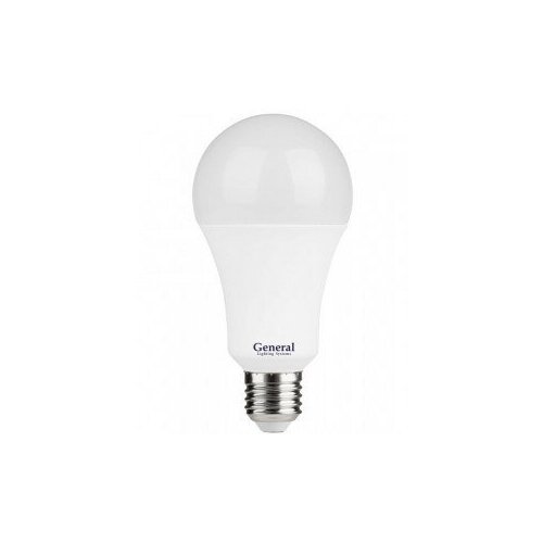 Светодиодная LED лампа General ЛОН A60 E27 17W 4500K 4K 60x110 пластик/алюмин. 637400 (упаковка 12 штук)