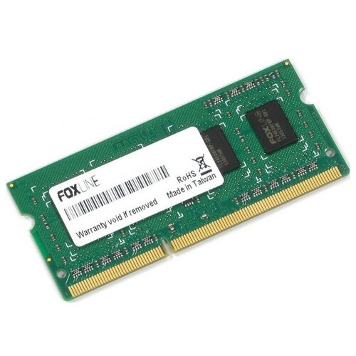 Оперативная память Foxline 2 ГБ DDR3L 1600 МГц SODIMM CL11 FL1600D3S11SL-2G