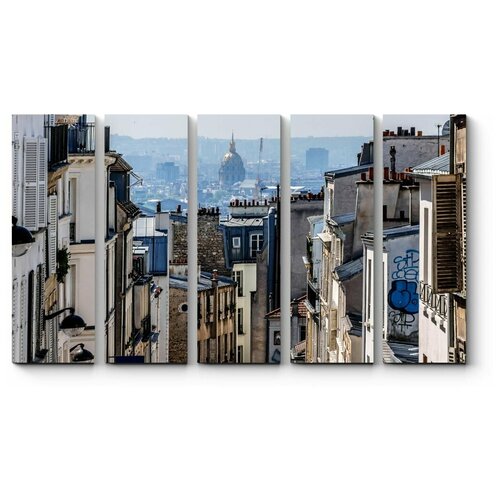 Модульная картина Прекрасная панорама Парижа100x60
