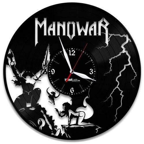 Часы из виниловой пластинки (c) VinylLab Manowar