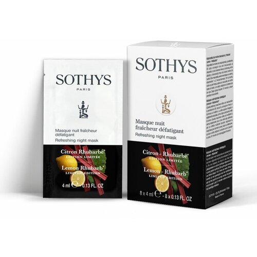 Sothys, Омолаживающая ночная маска для сияния и свежести кожи Refreshing night mask, 4 мл х 8 шт