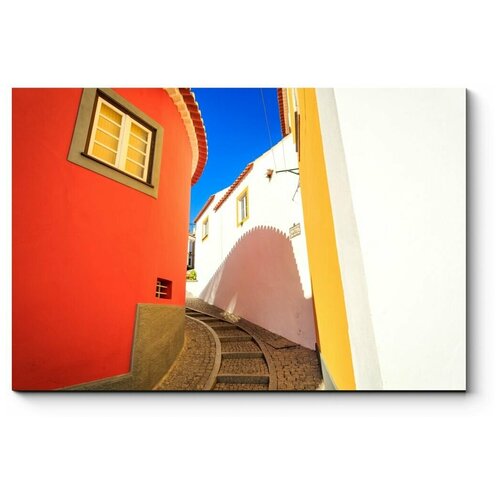 Модульная картина Очаровательная Южная улица в Португалии80x53