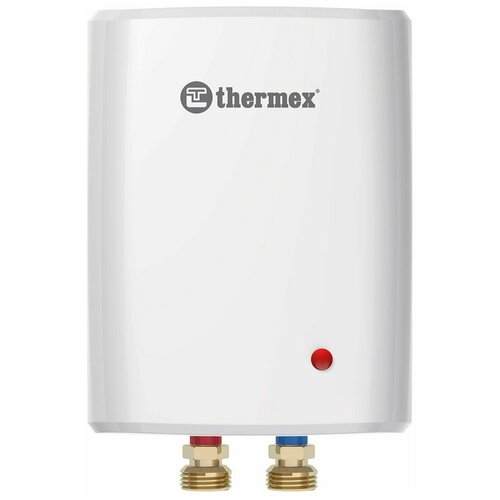 Проточный электрический водонагреватель Thermex Surf 5000, душ, белый 