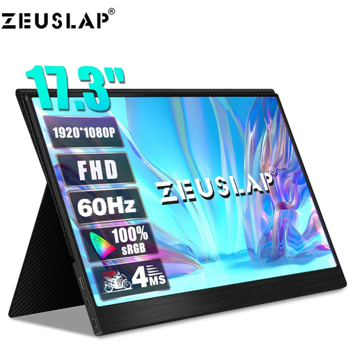 17.3" Монитор ZEUSLAP Z17P, черный