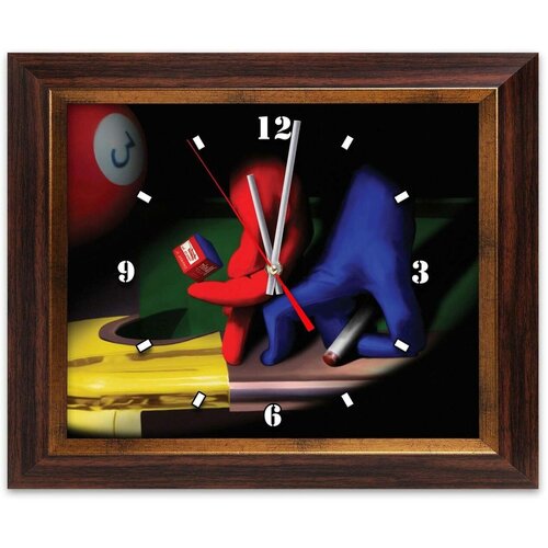 Часы настенные Бильярд AFG7827 38x45 см