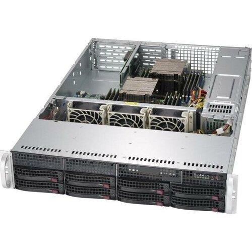 Серверный корпус 2U Supermicro CSE-825TQC-R740WB 2 х 740 Вт чёрный