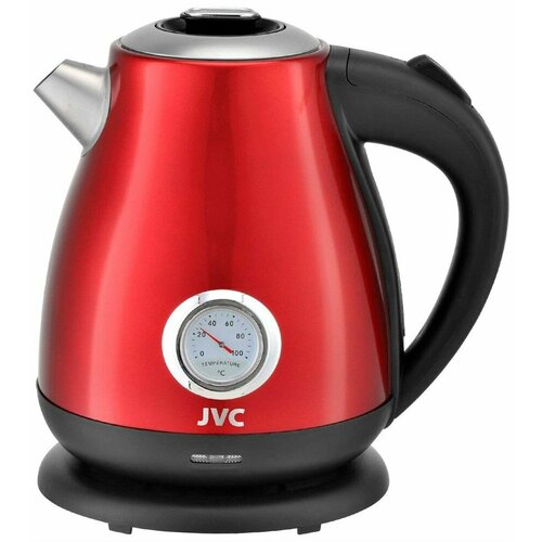 Чайник JVC JK-KE 1717 red (нерж. сталь, датчик температуры)
