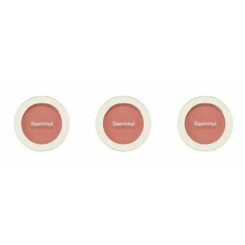 THE SAEM Румяна Saemmul Single Blusher CR02 Baby Coral , 5 гр, 3 шт