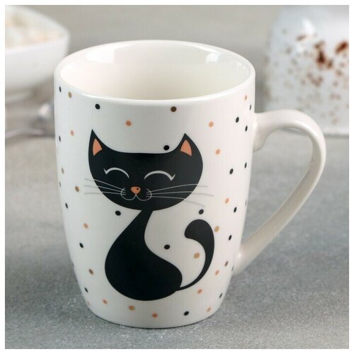 Кружка Доляна "Котик", 350 мл