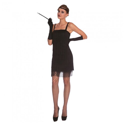 Женское черное платье Флеппер (13527) 40-42