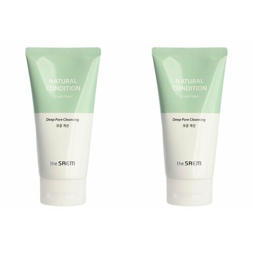 The Saem Пенка Natural Condition Scrub Foam Deep pore cleansing, 150 мл, 2 шт