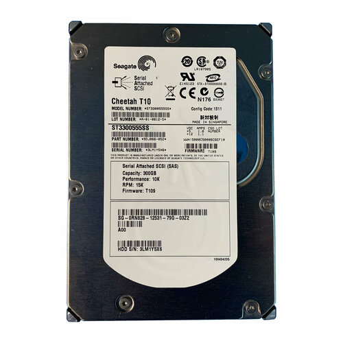 Жесткий диск Seagate Cheetah T10 SAS (300GB/15K/3.0Gbps) 9DJ066-052