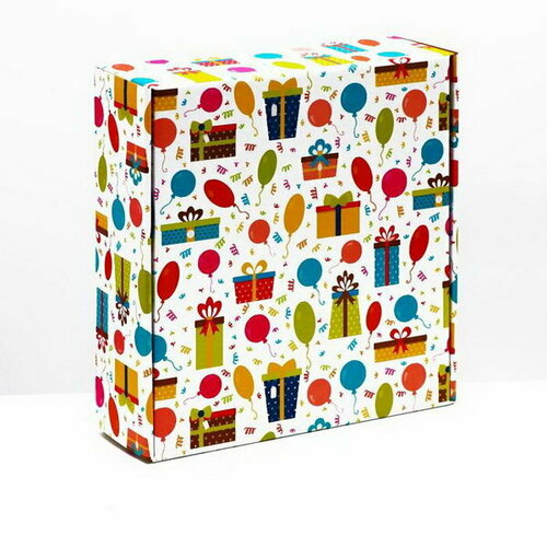 Подарочная коробка "Подарки", 28.5 x 9.5 x 29.5 см, 5 шт.