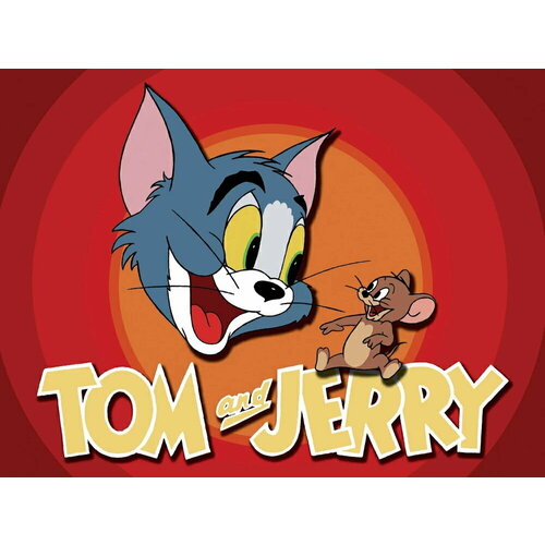 Плакат, постер на бумаге Tom and Jerry/Том и Джерри/комиксы/мультфильмы. Размер 30 х 42 см