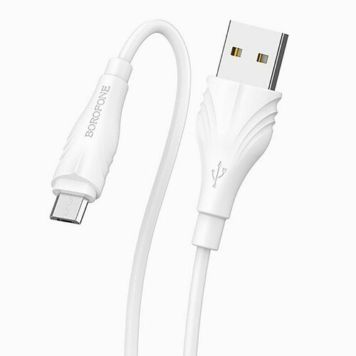 Кабель USB - micro USB Borofone BX18 Optimal, 300 см, (белый), 1 шт.