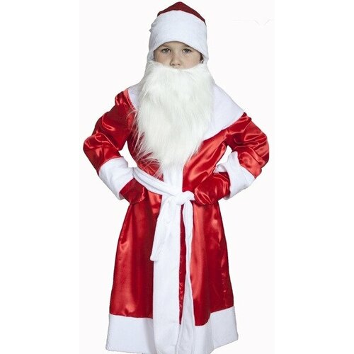 Атласный детский костюм Деда Мороза