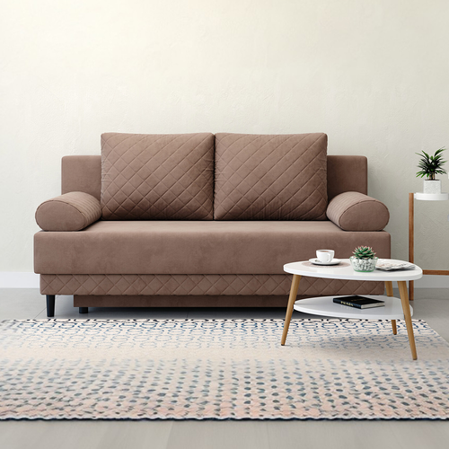 Прямой диван-кровать Хилтон-2 Pure 7, еврокнижка, 195х97х95см