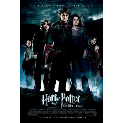 Плакат, постер на бумаге Гарри Поттер и Кубок огня (Harry Potter and the Goblet of Fire, 2005г). Размер 42 х 60 см