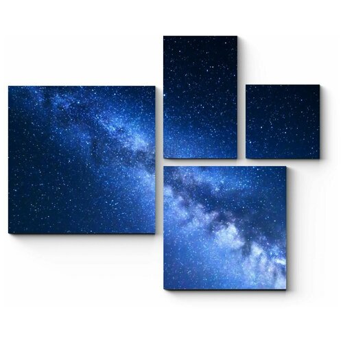 Модульная картина Ночная магия, Млечный путь102x85