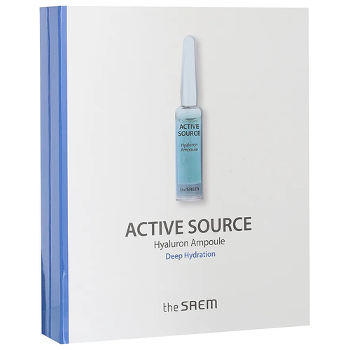 Сыворотка ампульная с гиалуроновой кисотой The Saem Active Source Hyaluron Ampoule, 2 мл - 28 шт